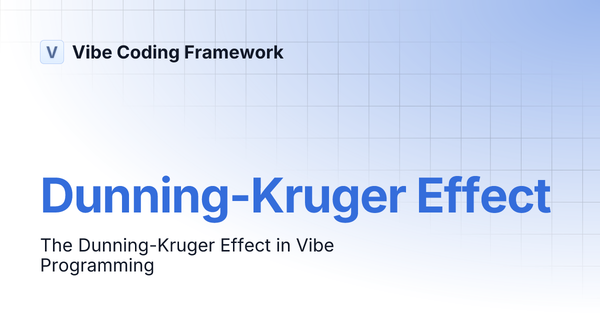 Dunning-Kruger Effect | Vibe Coding Framework
